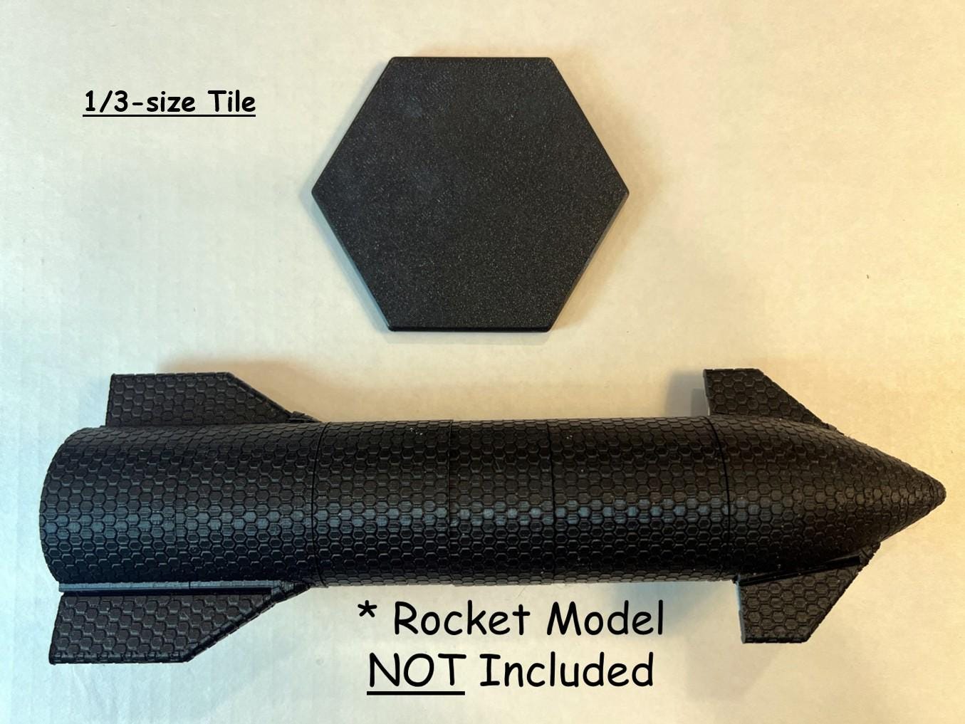 Spacex Starship Heat Shield Tile Replica - Full (1-1) or 1/3 Scale (1-3 ...