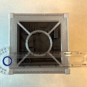 1U Cubesat - Fully Assembled Life Sized (1:1) Model - Cutaway Sides ...