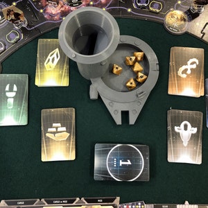 Star Wars Dice Tower: Millennium Falcon at Black Spire Outpost - Etsy