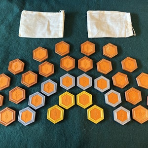 Star Wars Hutt/halcyon Circle and Hexagon Orange Vertex Casino Chips ...