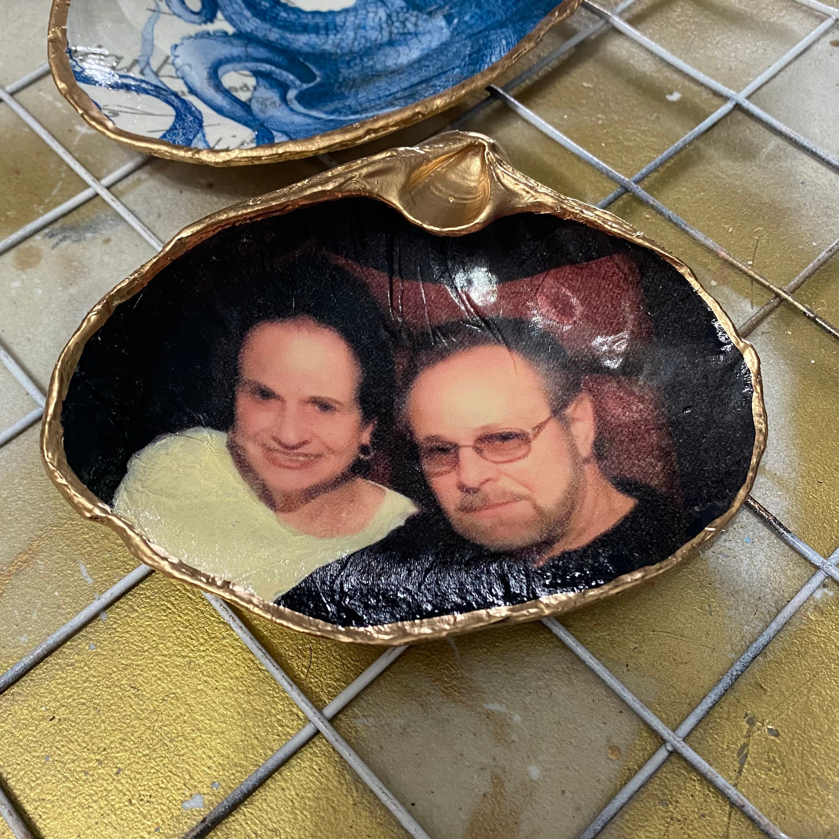 Personalized Memorial Remembrance Photo Sea Shell, Bereavement Gift ...