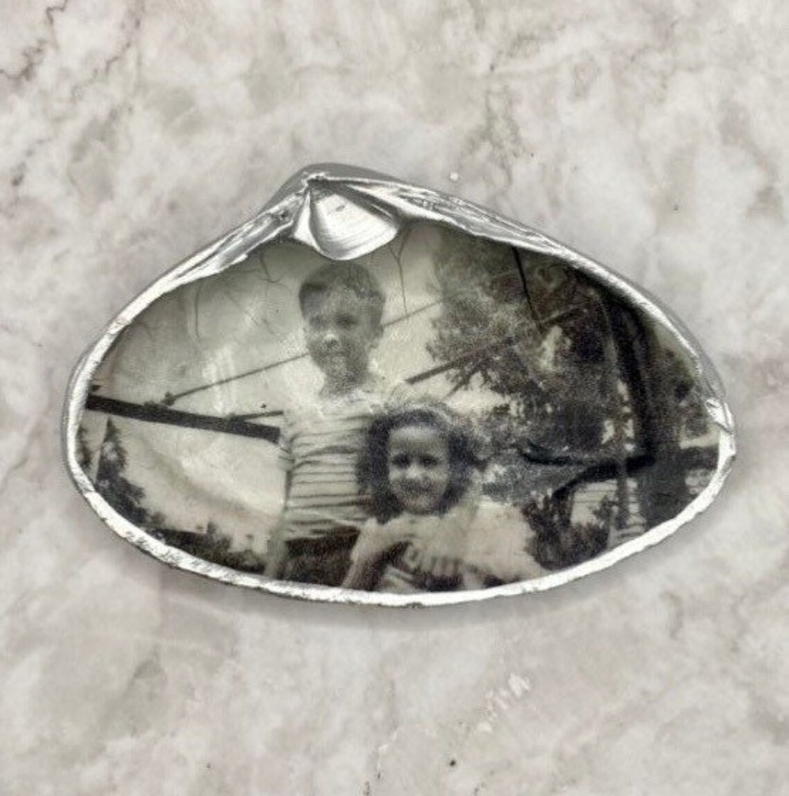 Personalized Memorial Remembrance Photo Sea Shell, Bereavement Gift ...
