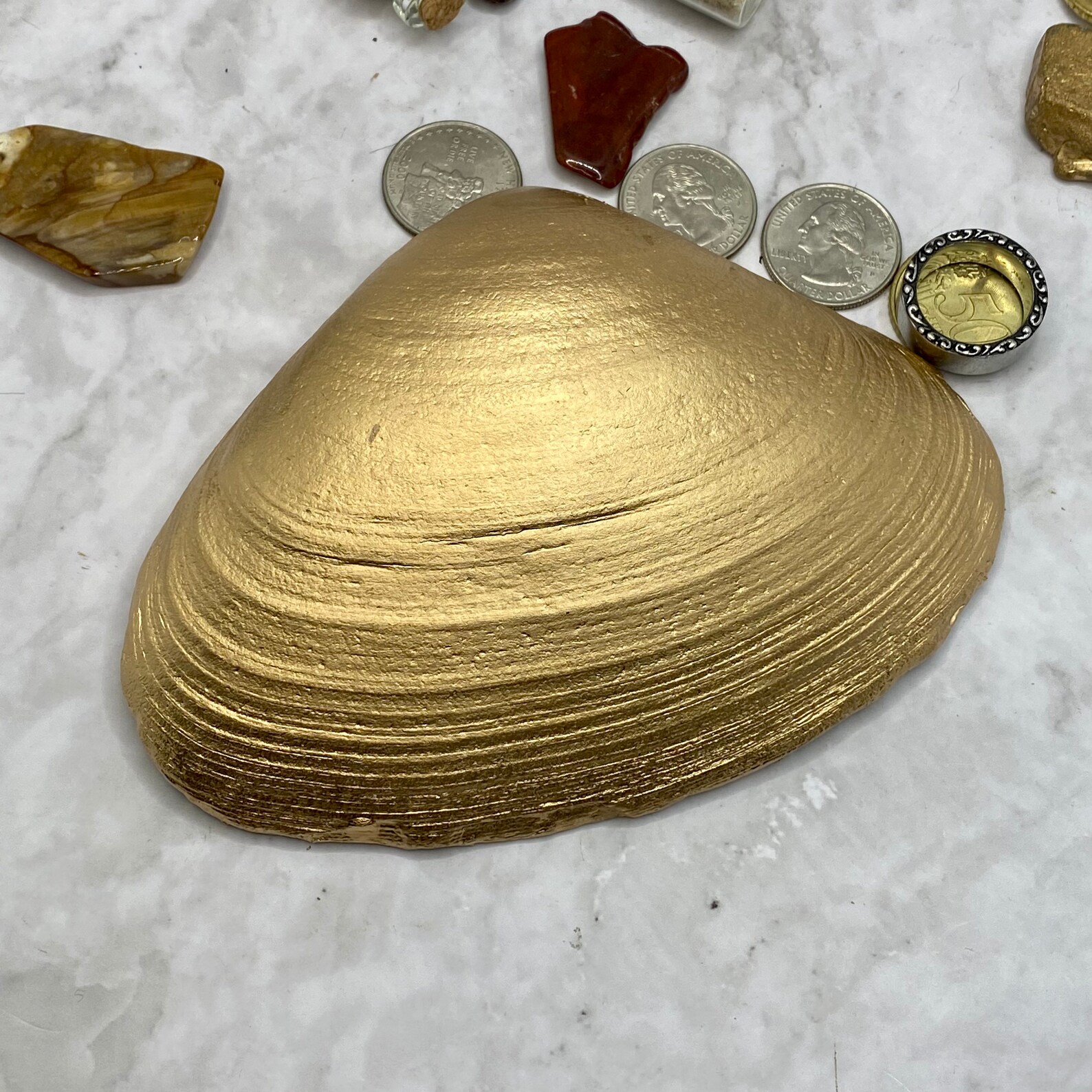 Decoupage Clam Shell Decor Evil Eye Charm Symbol of - Etsy