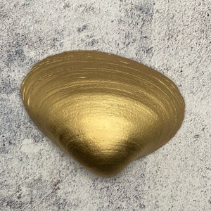 Decoupage Clam Shell Decor, Montauk Lighthouse Art, Handmade Ring Dish ...