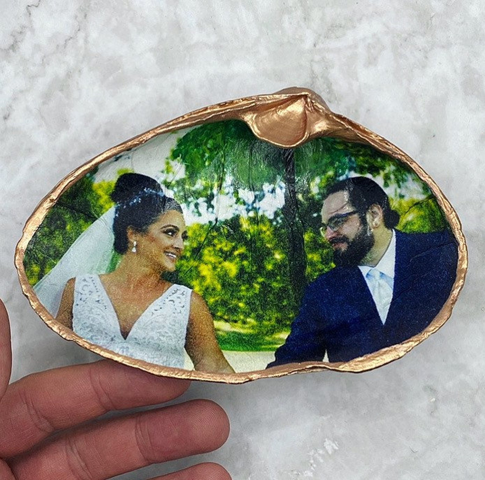 Large Photo on Seashell, Beach House Decor, Personalized, Custom Shell ...
