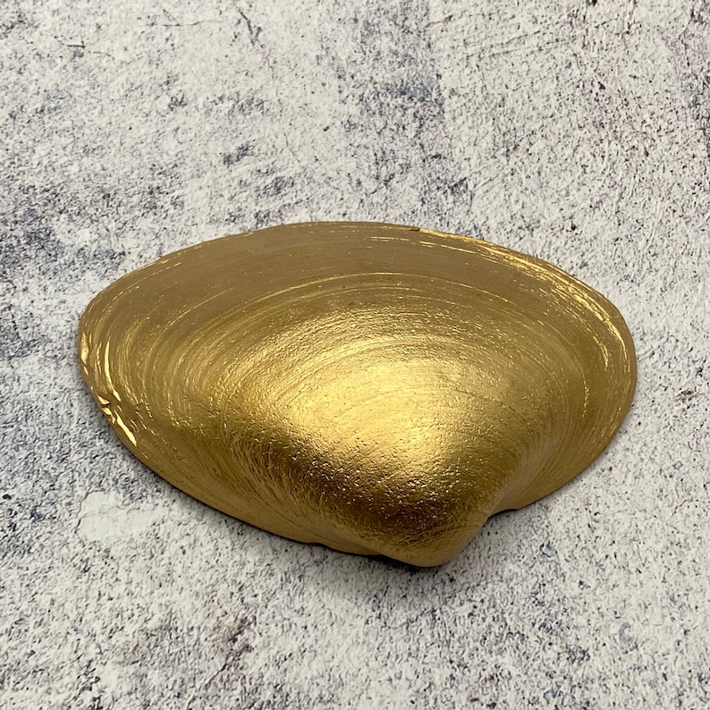 Decoupage Clam Shell Decor Mermaid Wave Art Handmade Ring - Etsy