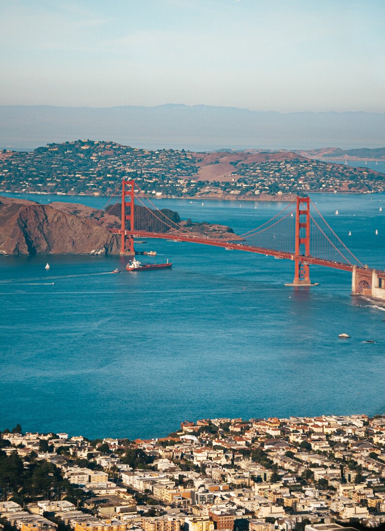 Birds Eye View Golden Gate Bridge - Etsy