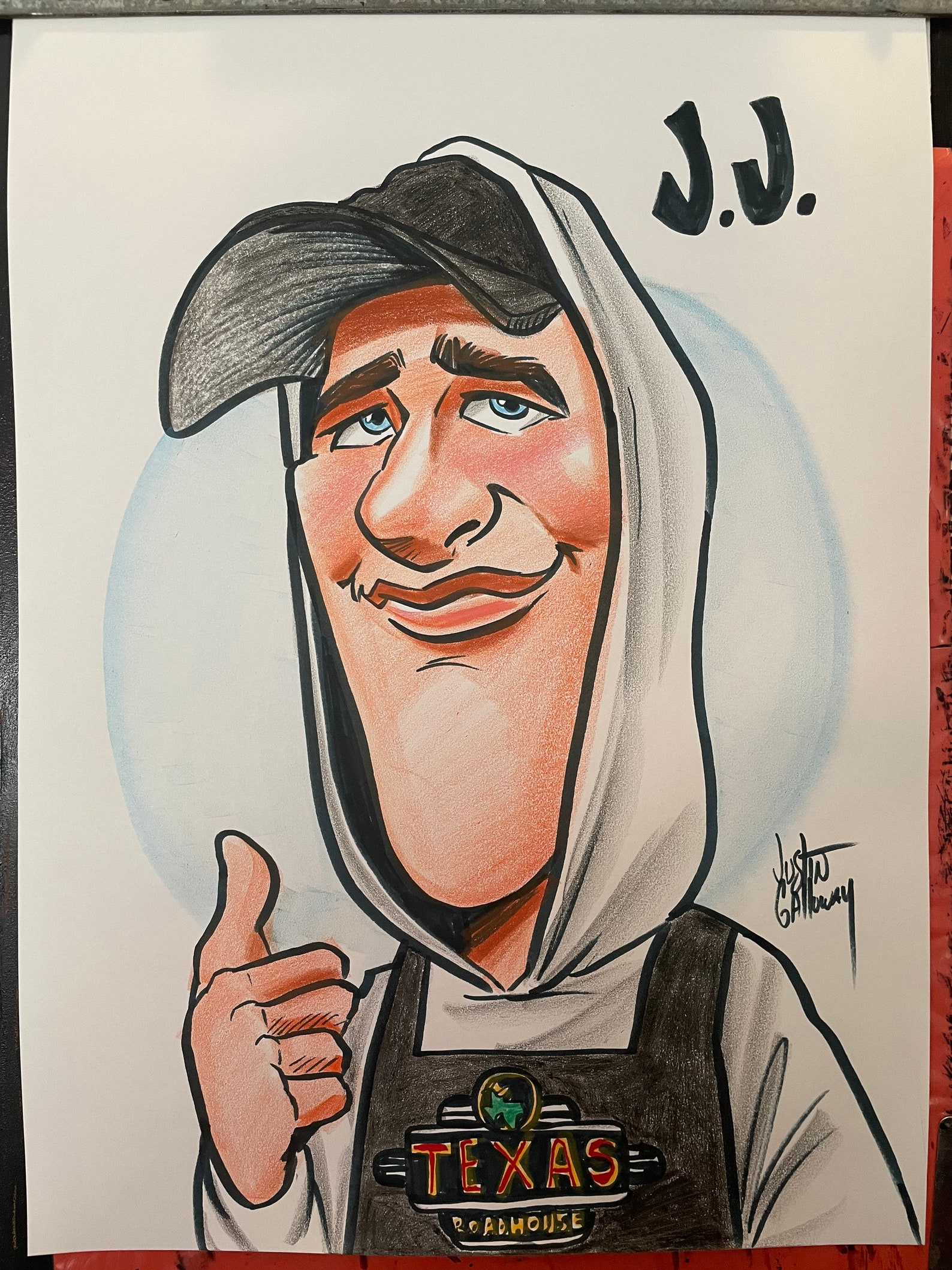 1 Face Color Caricature Portrait - Etsy