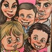 5 Faces Color Caricature Portrait - Etsy