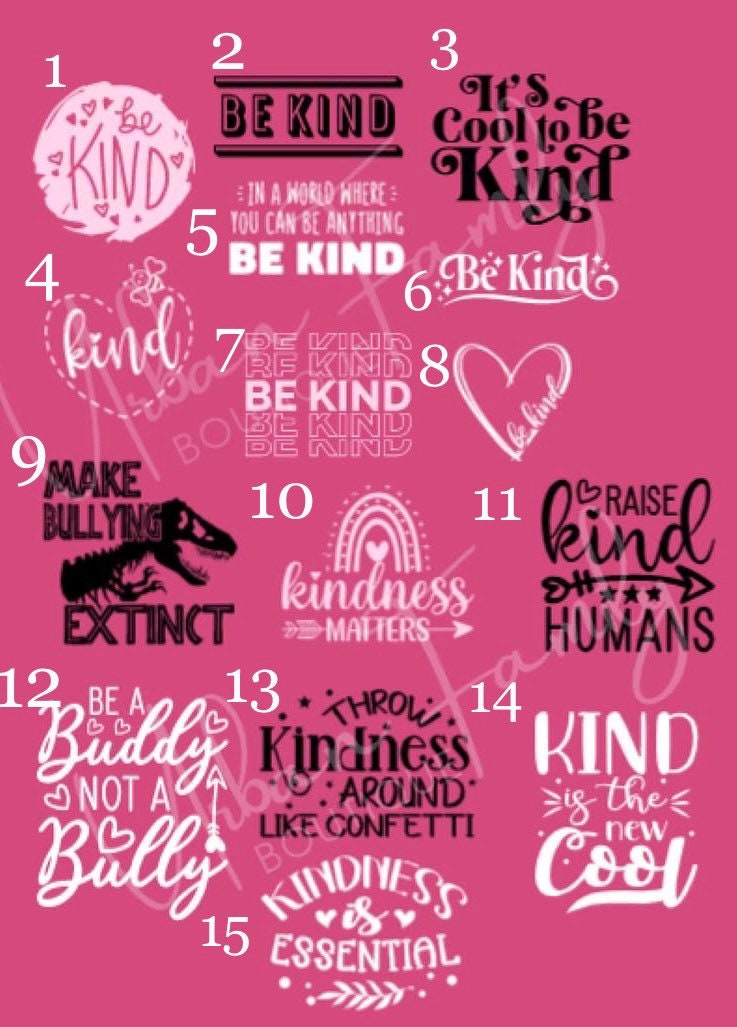 Adult PINK SHIRT DAY Dark Pink Shirt raise Kind Humans Kindness dino ...
