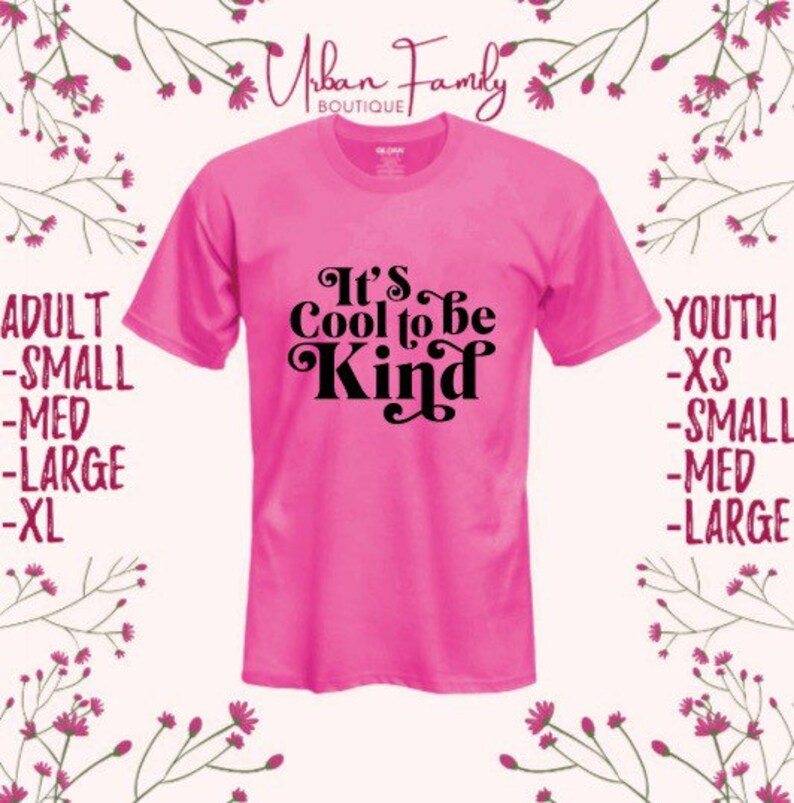 Youth PINK SHIRT DAY Dk Pink Shirt Kindness Anti Bullying - Etsy