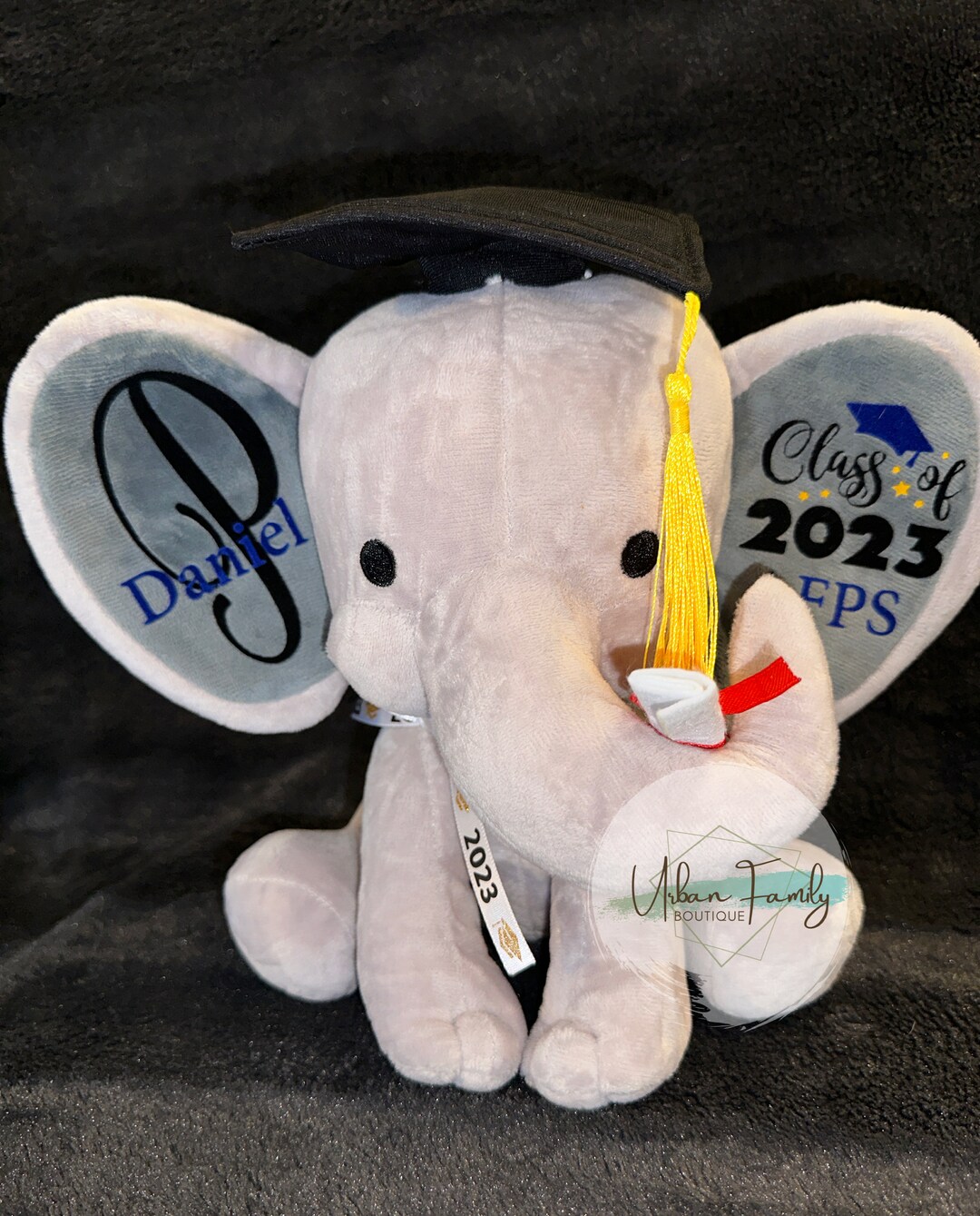 Personalized Plush 2024 Grad Graduation Elephant Kindergarten, High ...