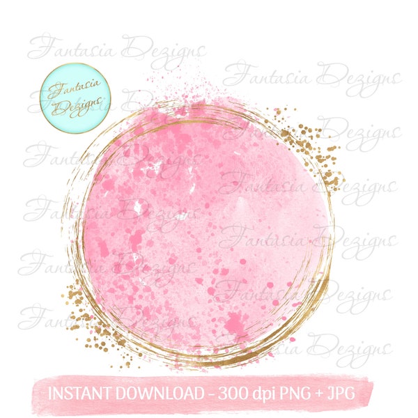 Pink and Gold Logo - Etsy