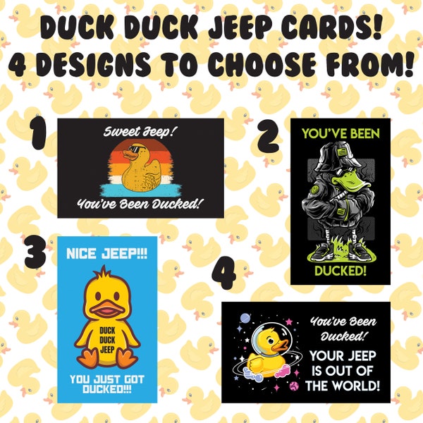 Duck Duck Jeep Tags - Etsy