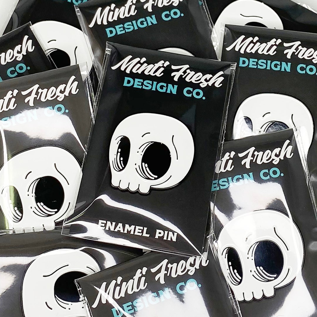 Skull Enamel Pins / Skeleton Enamel Pin / Enamel Pins - Etsy
