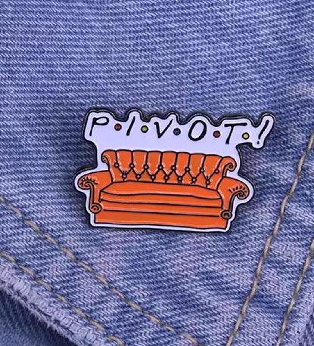 PIVOT Enamel Pin / Friends Tv Show / Friend Enamel Pin / Friends ...
