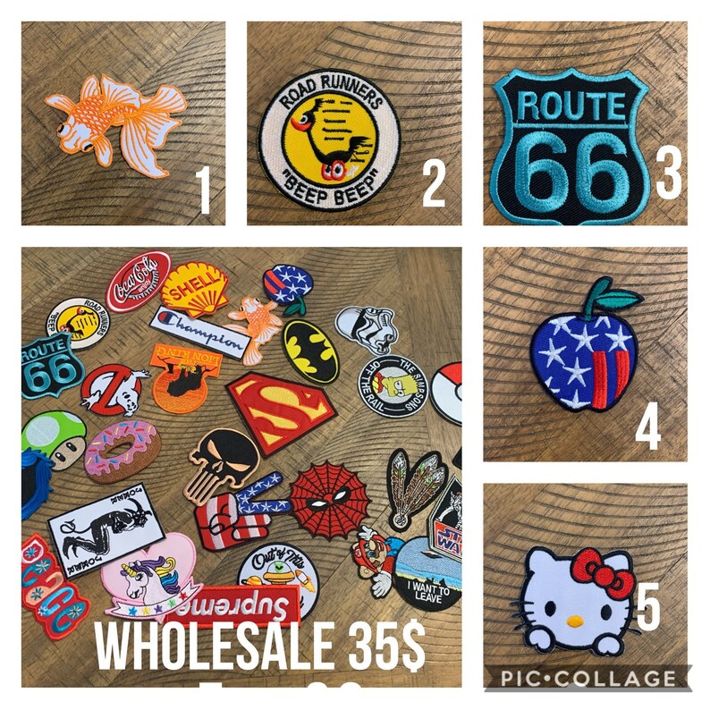 Sew Iron on Patches; Animals, Superhero, Designer, Cartoons, and More ...