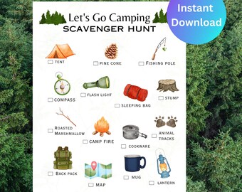Park Scavenger Hunt I Spy Checklist Summer Activity - Etsy