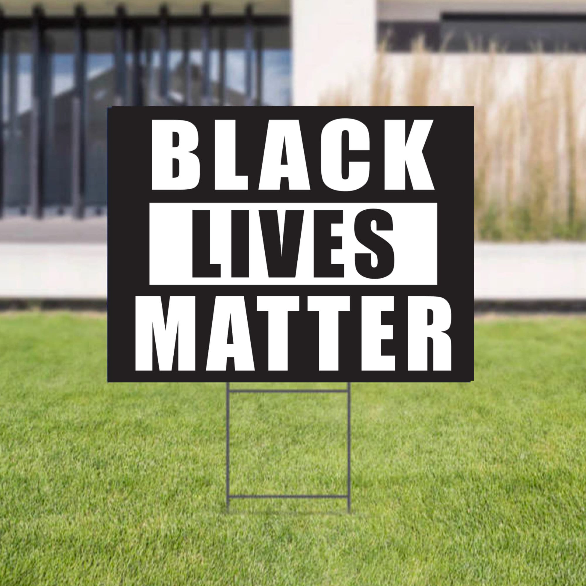 Black Lives Matter Yard Sign Pro Black Black Pride Power | Etsy