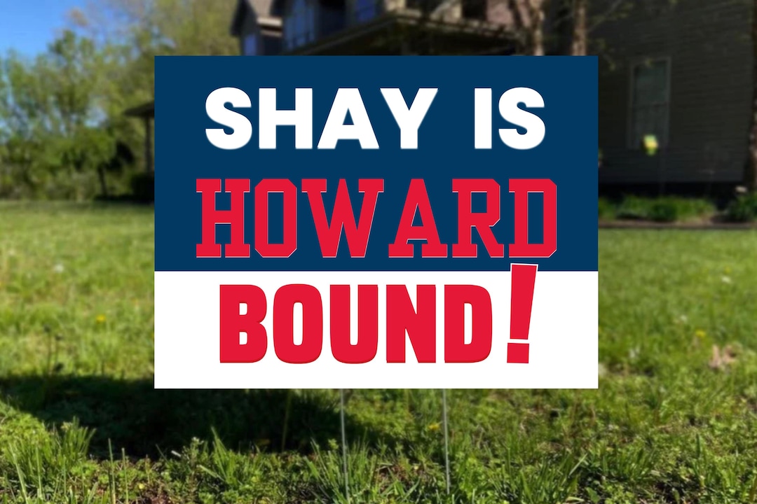 Howard University Bound Graduation Yard Sign HBCU: Personalized Senior ...