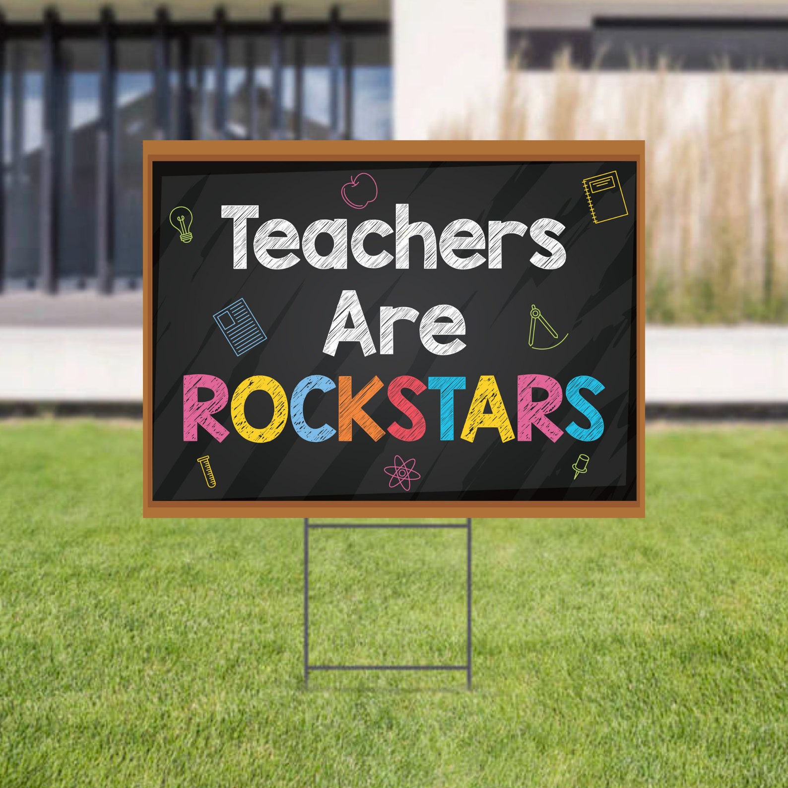 Teachers Yard Sign Teacher Appreciation Gift Educator Gift | Etsy