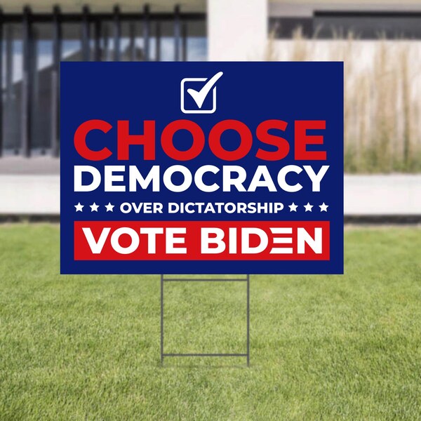 Choose Democracy No Trump - Etsy