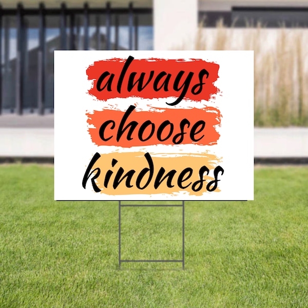 Kindness Sign - Etsy