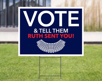 Rbg Lawn Sign - Etsy
