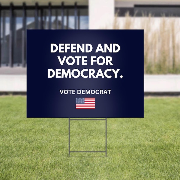 Democracy Yard Signs - Etsy