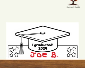Preschool Graduation Hat Printable Paper Crown Template | Kid Craft ...