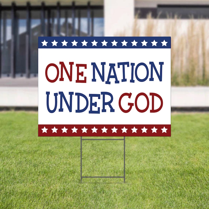 One Nation Under God Sign - Etsy