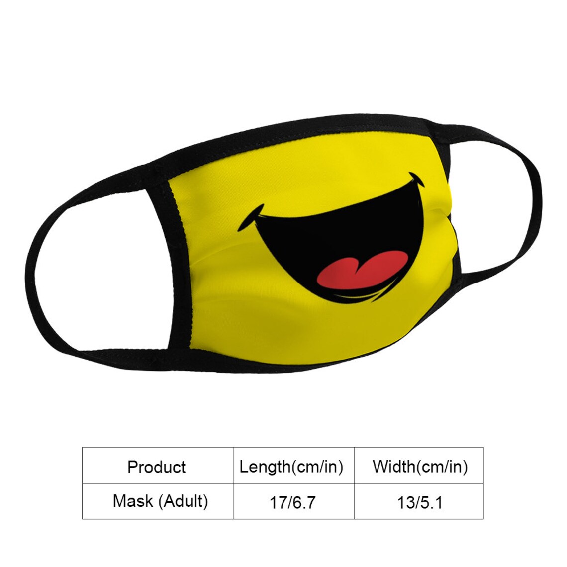 Laughing smiley Face Mask Face Mask Masks Masks & | Etsy