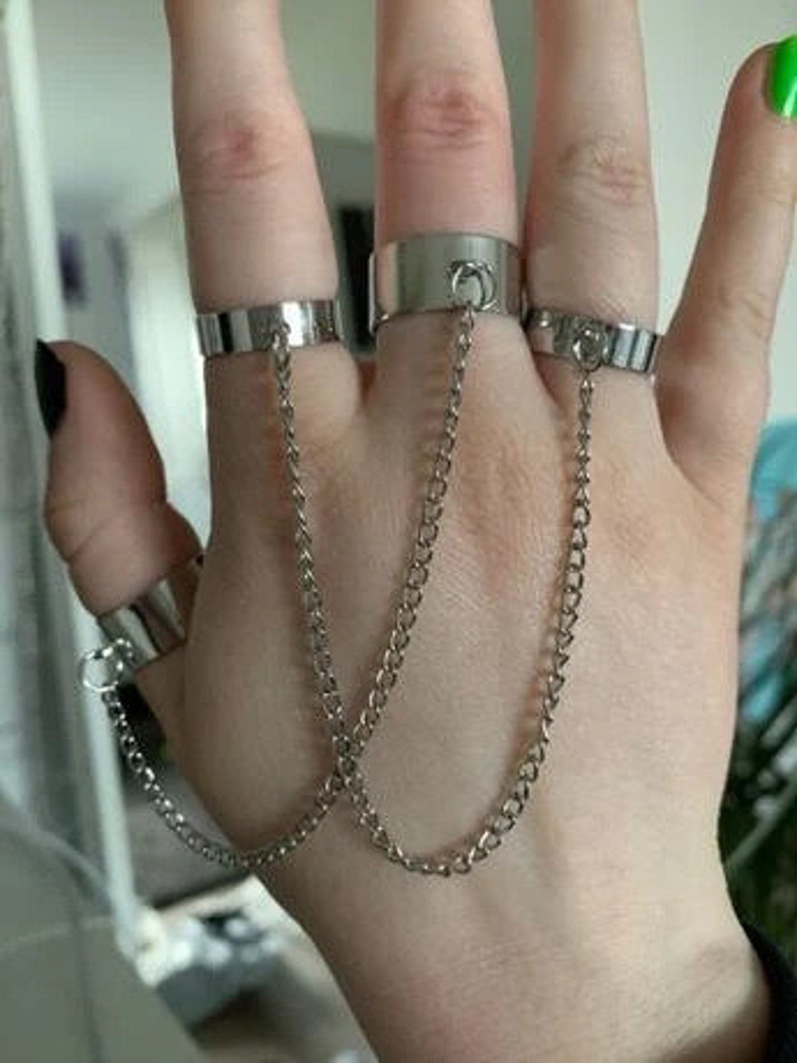 Finger Chain Kurapika Chains Hand Ring - Hunter X Hunter Cosplay Anime ...