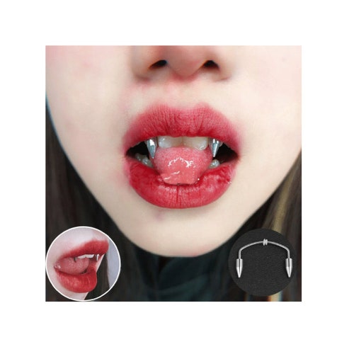 Vampire Septum Dracula Nail Piercing Tiger Tooth Fangs Nail - Etsy