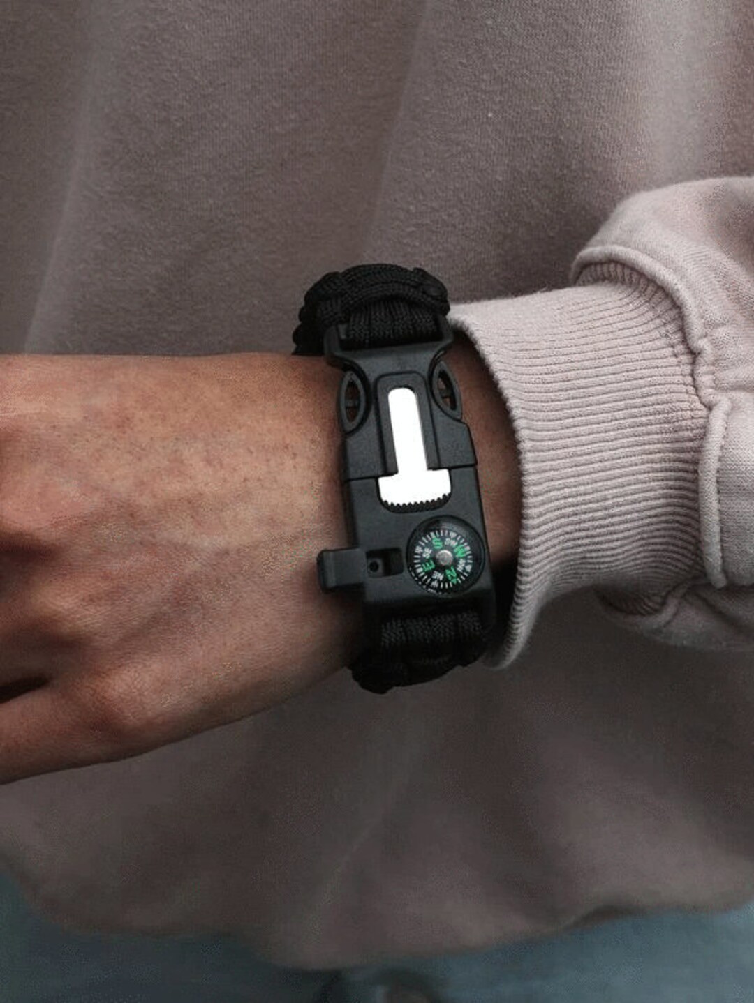 Tactical Bracelet Survival Bracelets With Embedded Compass - Etsy