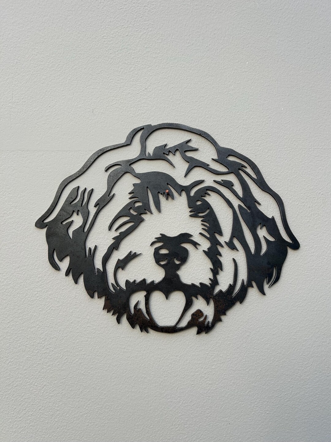 Poppy the Cockapoo Steel Metal Dog Head. Dog Gift Present Pet Portrait ...