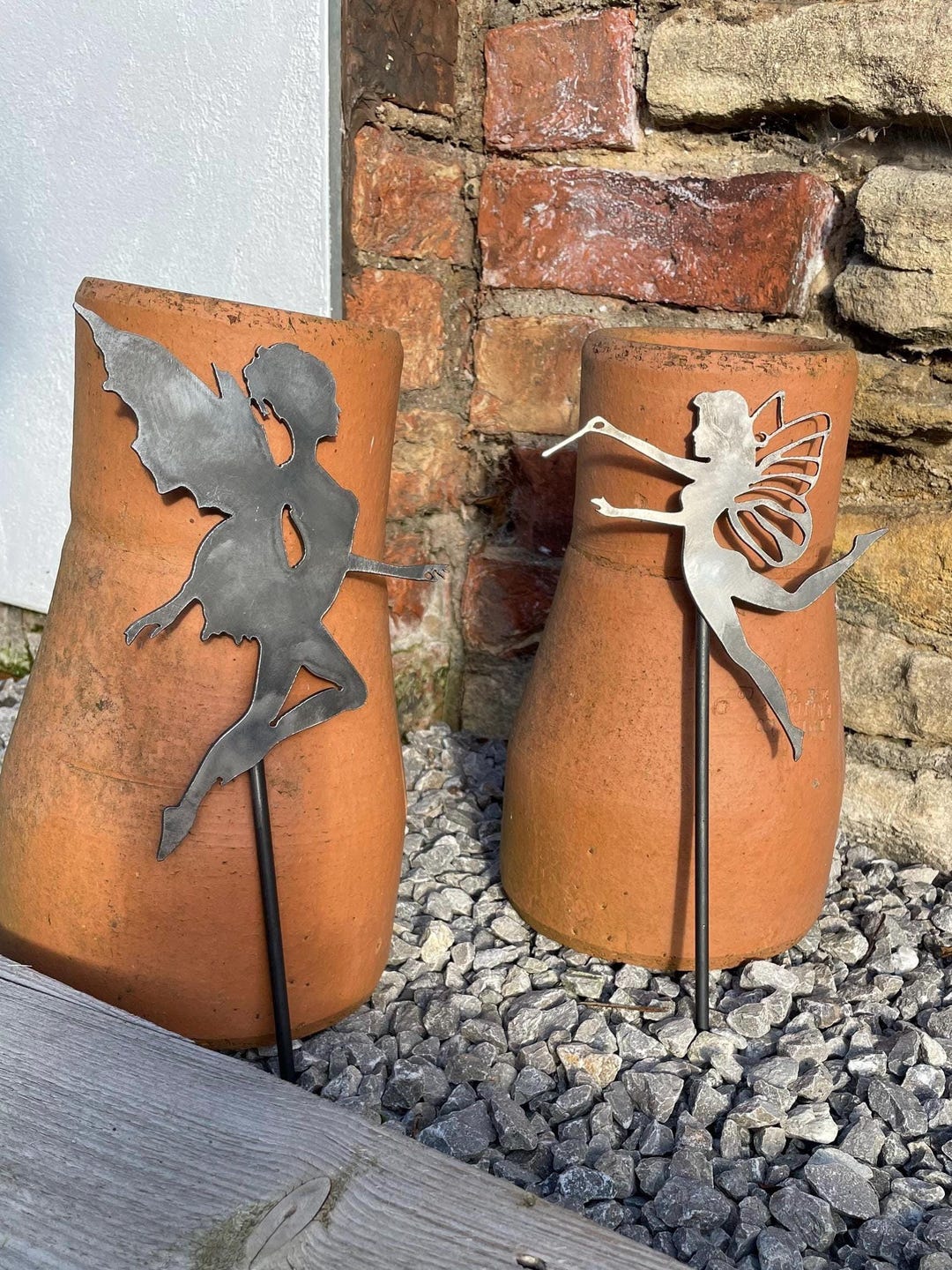 Molly & Tilly the Flower Pot Fairies . Garden Ornament Mothers Day - Etsy