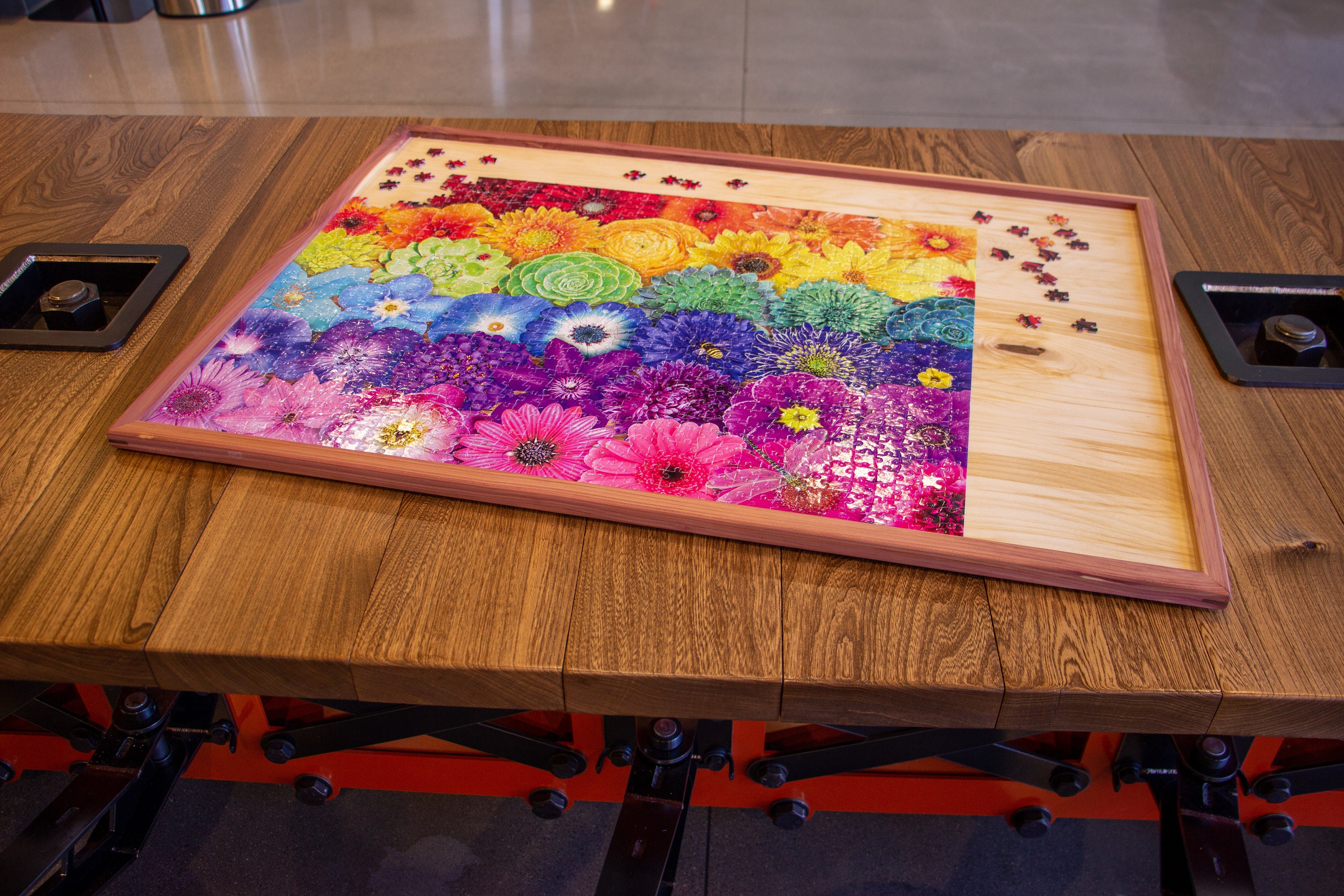 Puzzle Board Premium Handcrafted Hard Wood Multiple Size for 750, 1000 ...