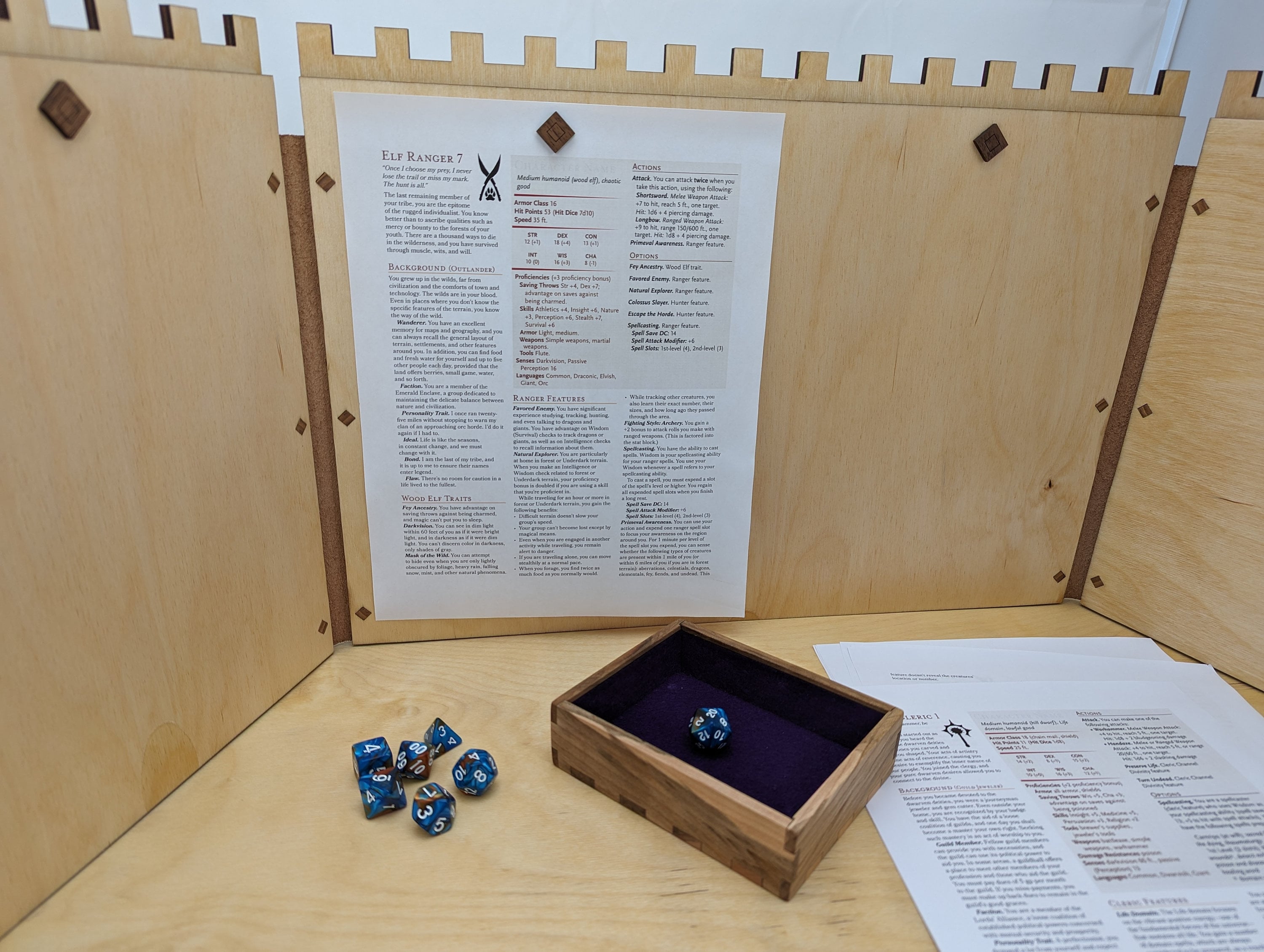Dungeon Master DM Screen for Dungeons and Dragons - Etsy