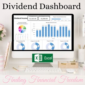 Dividend Tracker / Track Your Dividends in Microsoft Excel / - Etsy