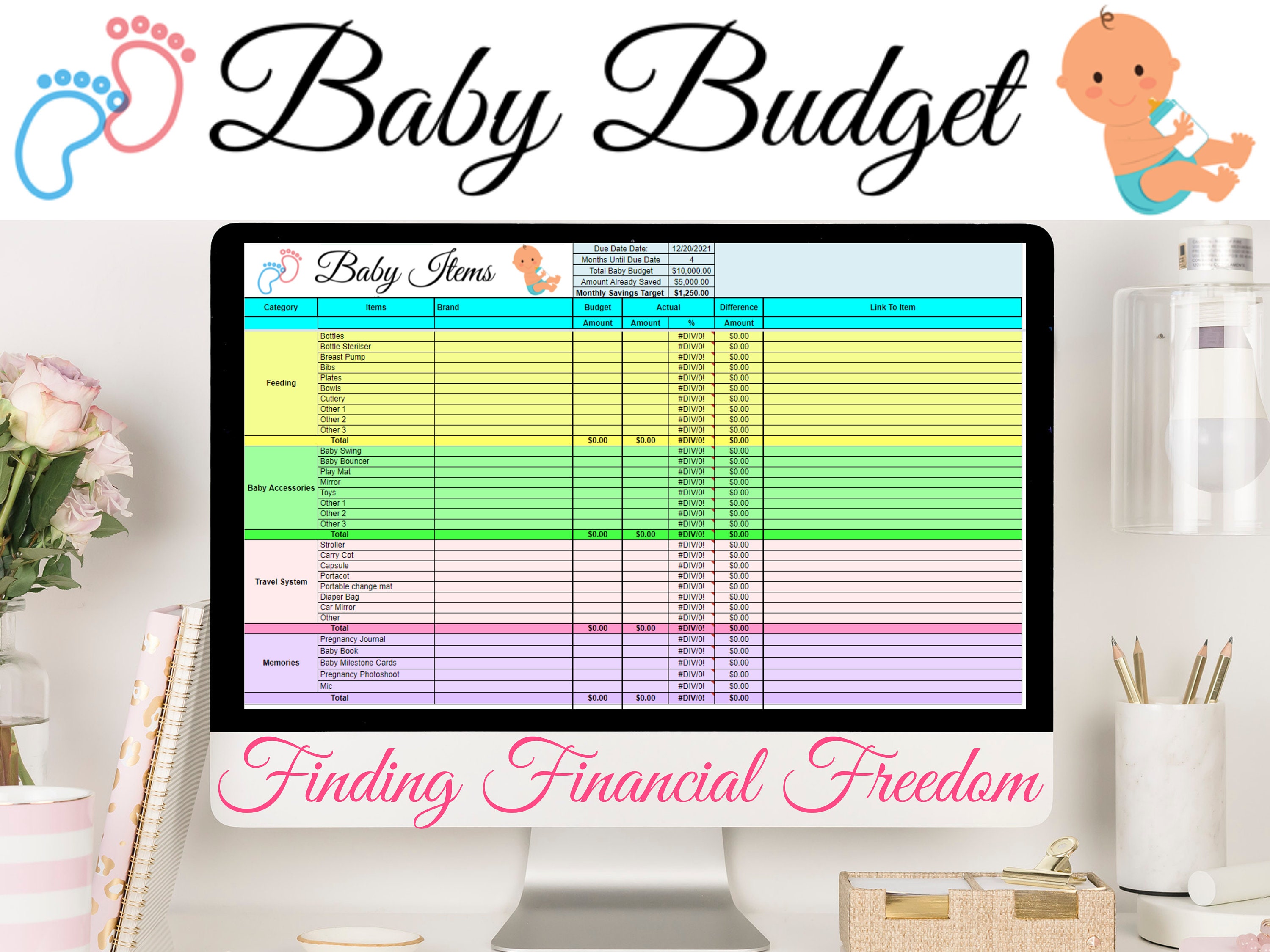 Pregnancy Baby Budget Before & After Baby Budget Diaper - Etsy