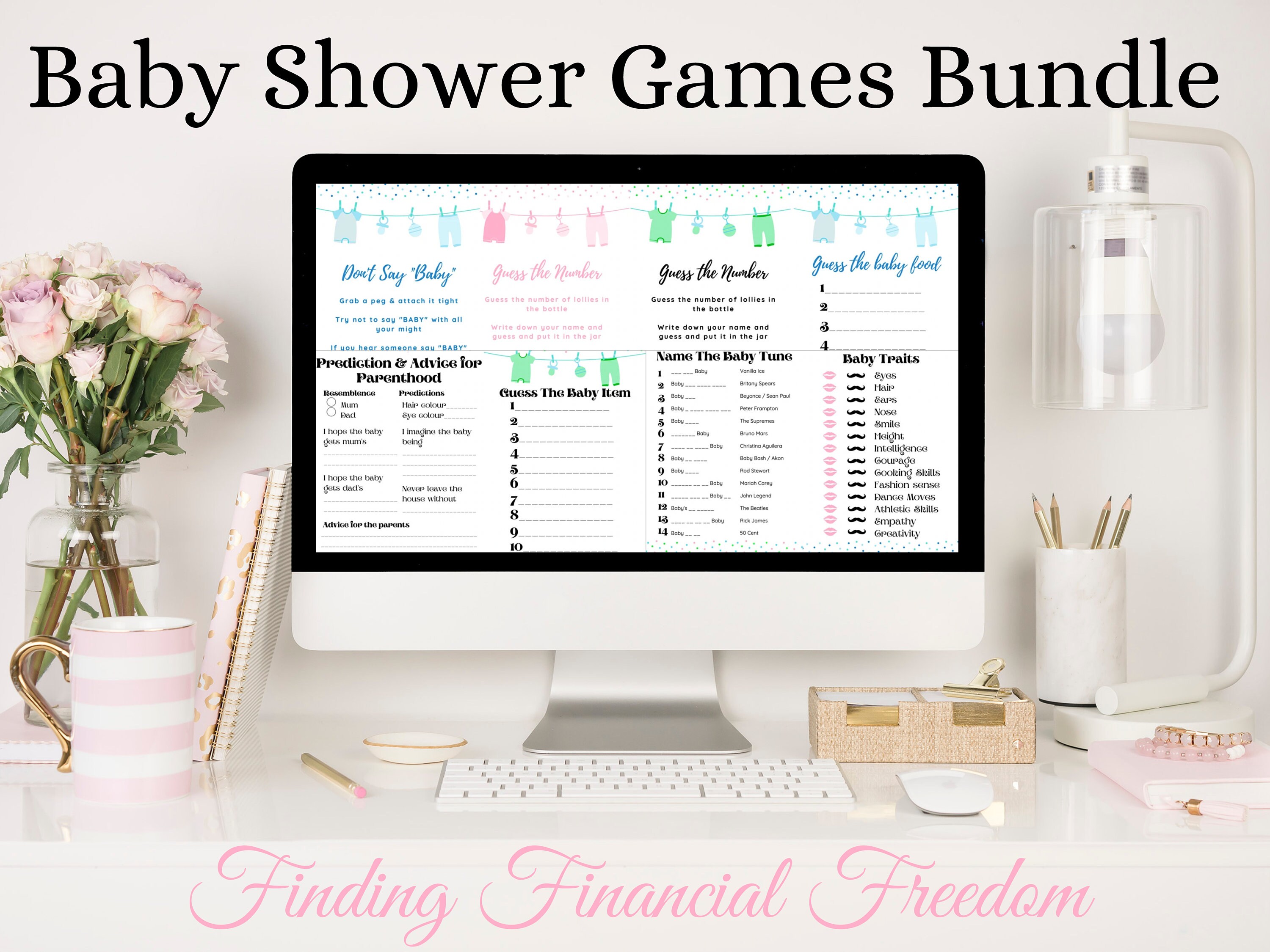 Baby Shower Games Bundle Printable Baby Shower Games Baby - Etsy