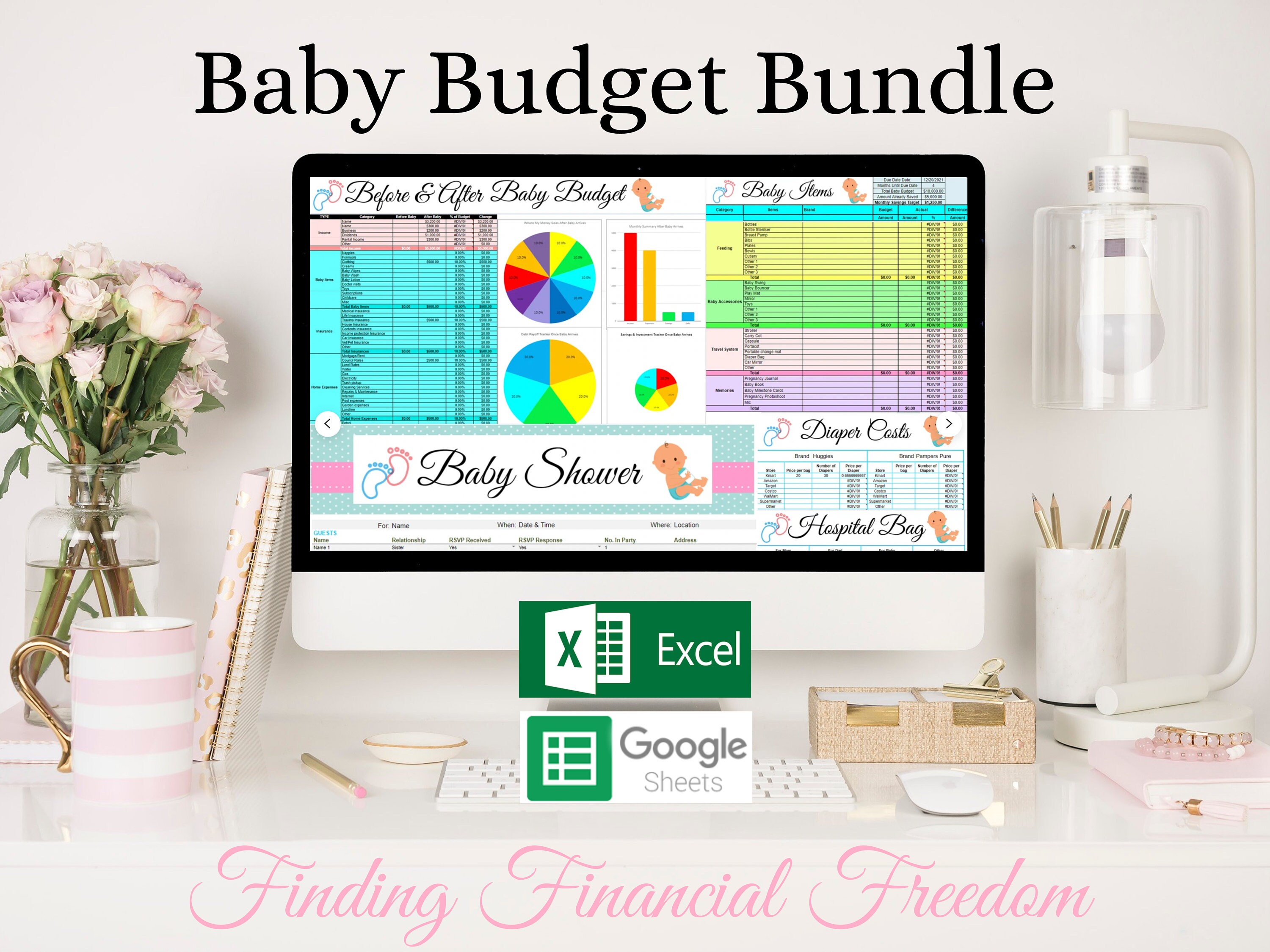 Pregnancy Baby Budget Before & After Baby Budget Diaper - Etsy
