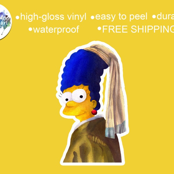 Marge Simpson Decal - Etsy