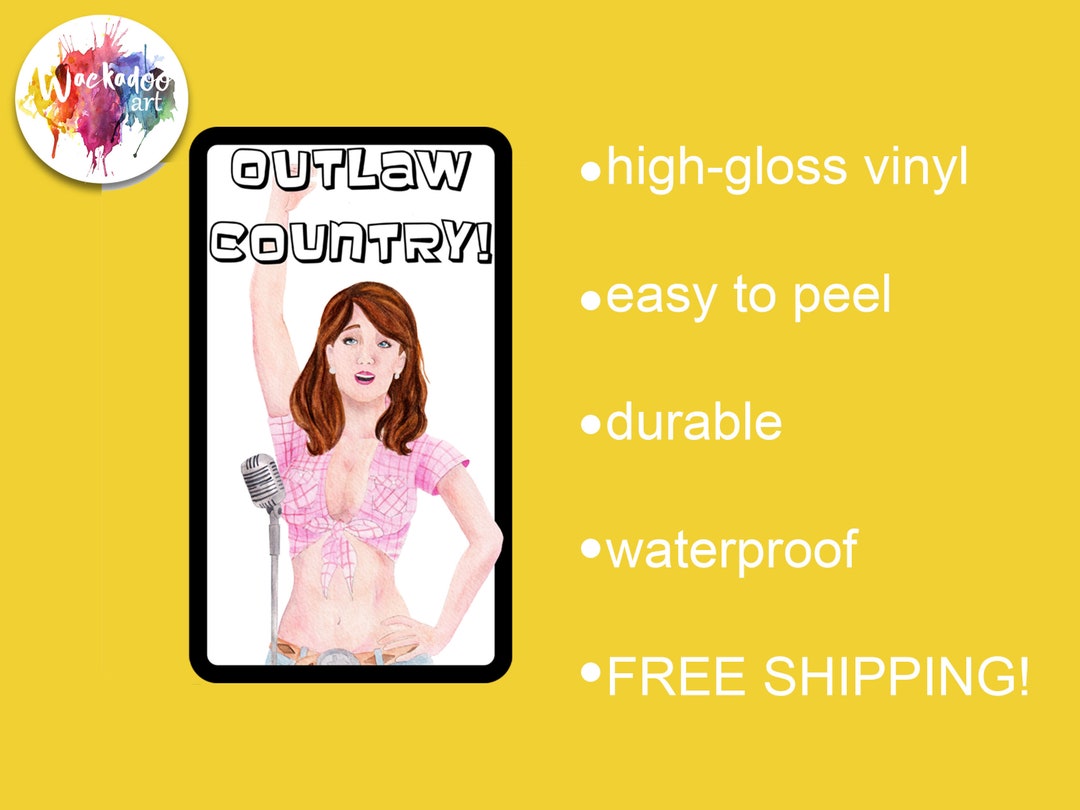 Outlaw Country Archer Cheryl Sticker Water Bottle Decal - Etsy