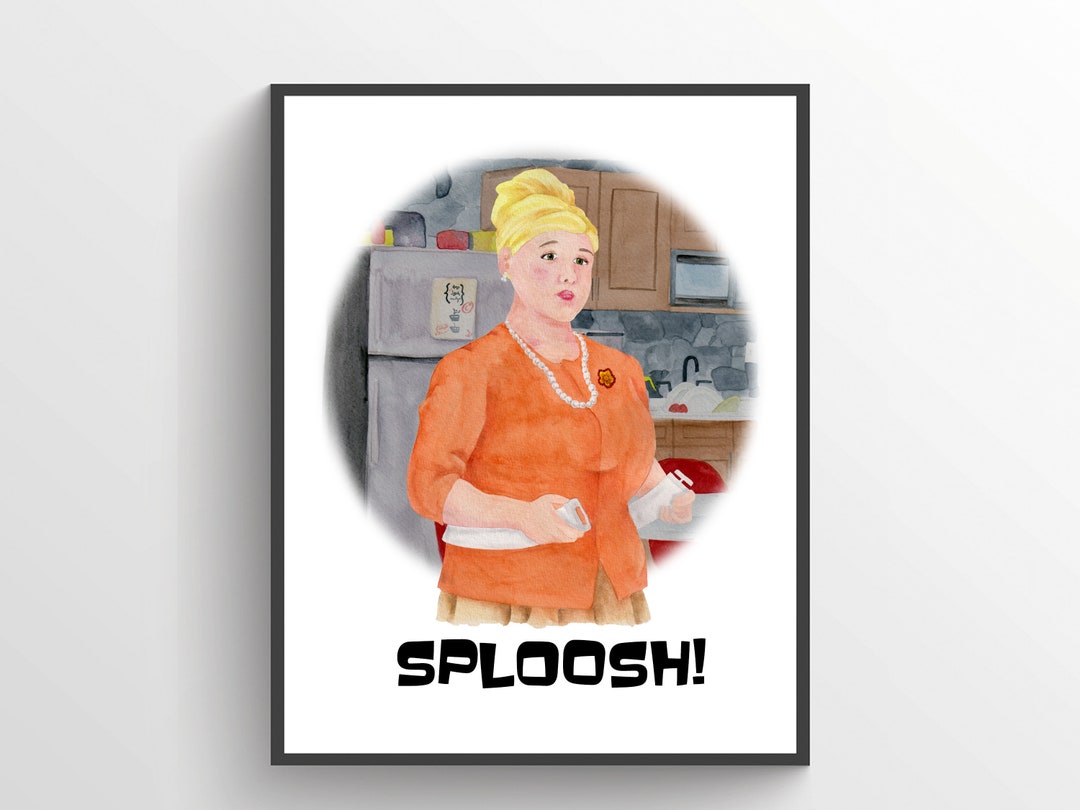 Archer Pam Poovey SPLASH, Watercolor Digital Download, Printable Wall ...