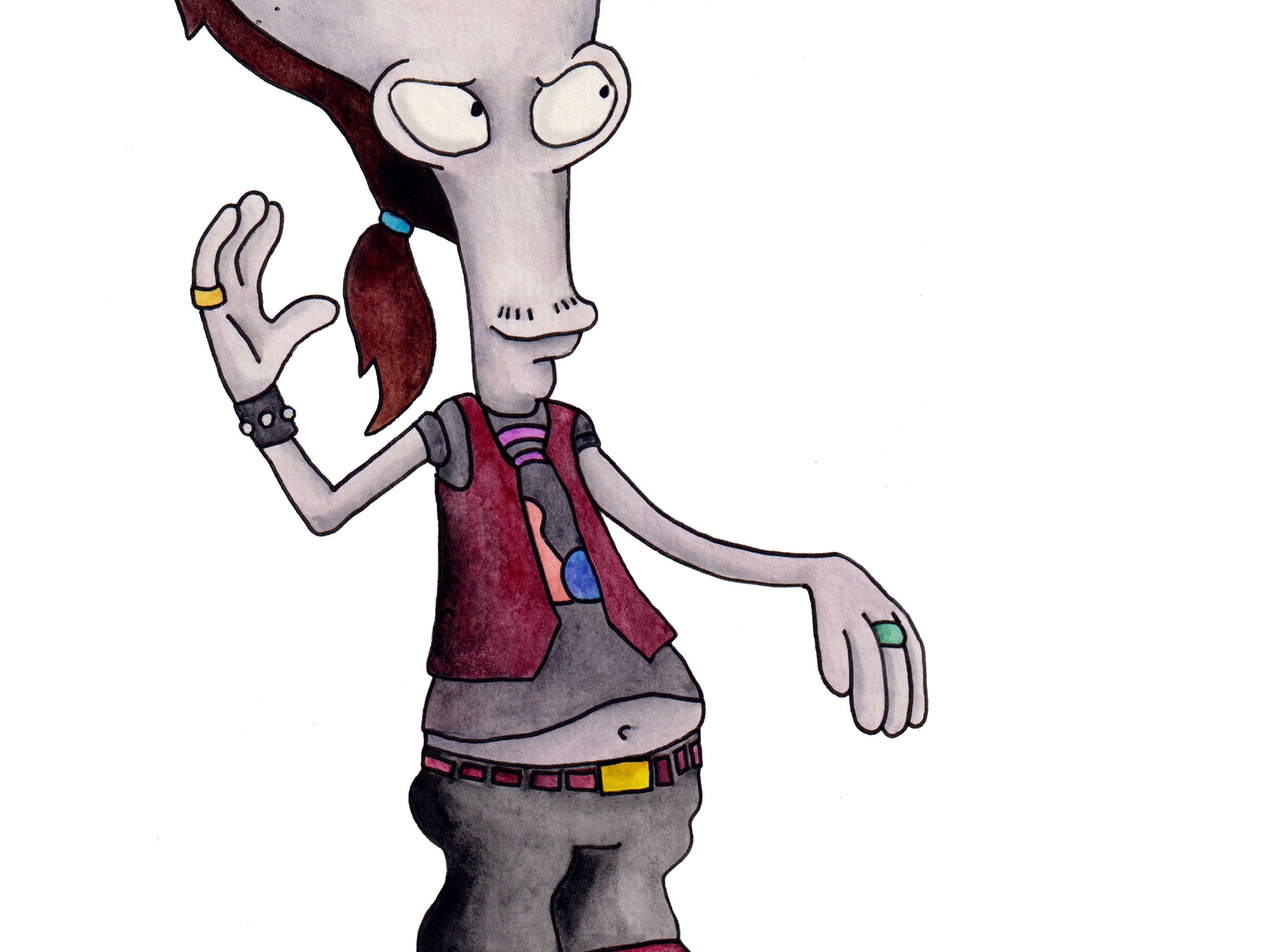 American Dad Roger Disguises Poster