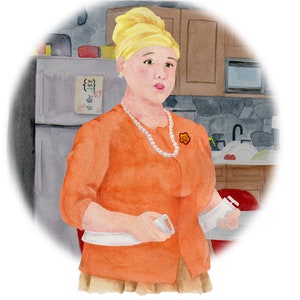 Archer Pam Poovey SPLASH, Watercolor Digital Download, Printable Wall ...