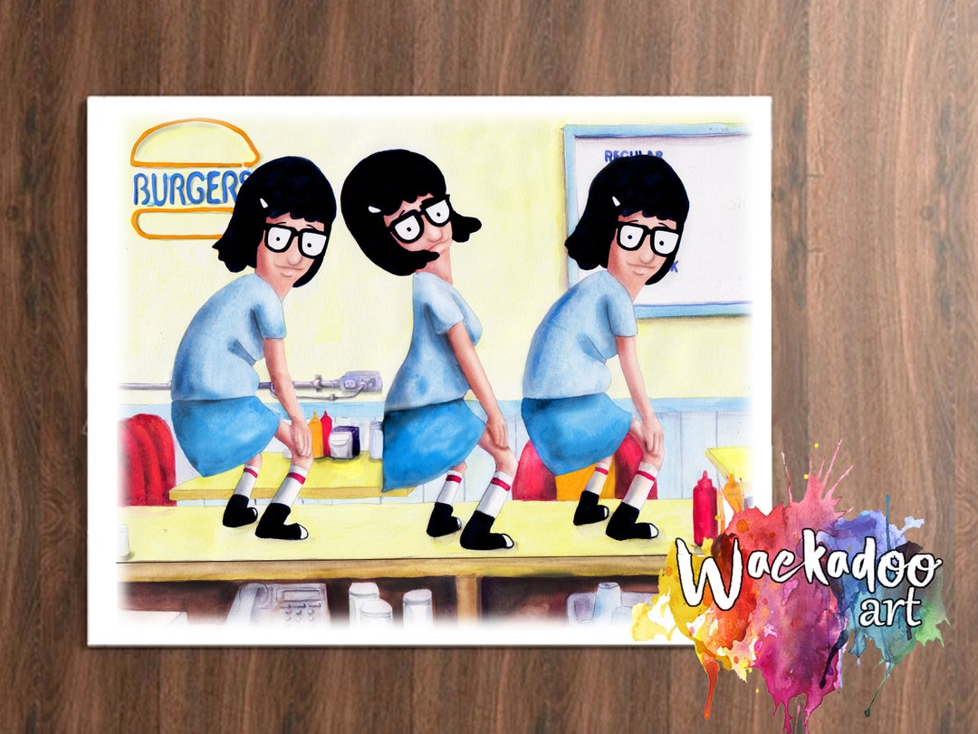Tina Bobs Burgers Twerk Print Poster Unframed Etsy