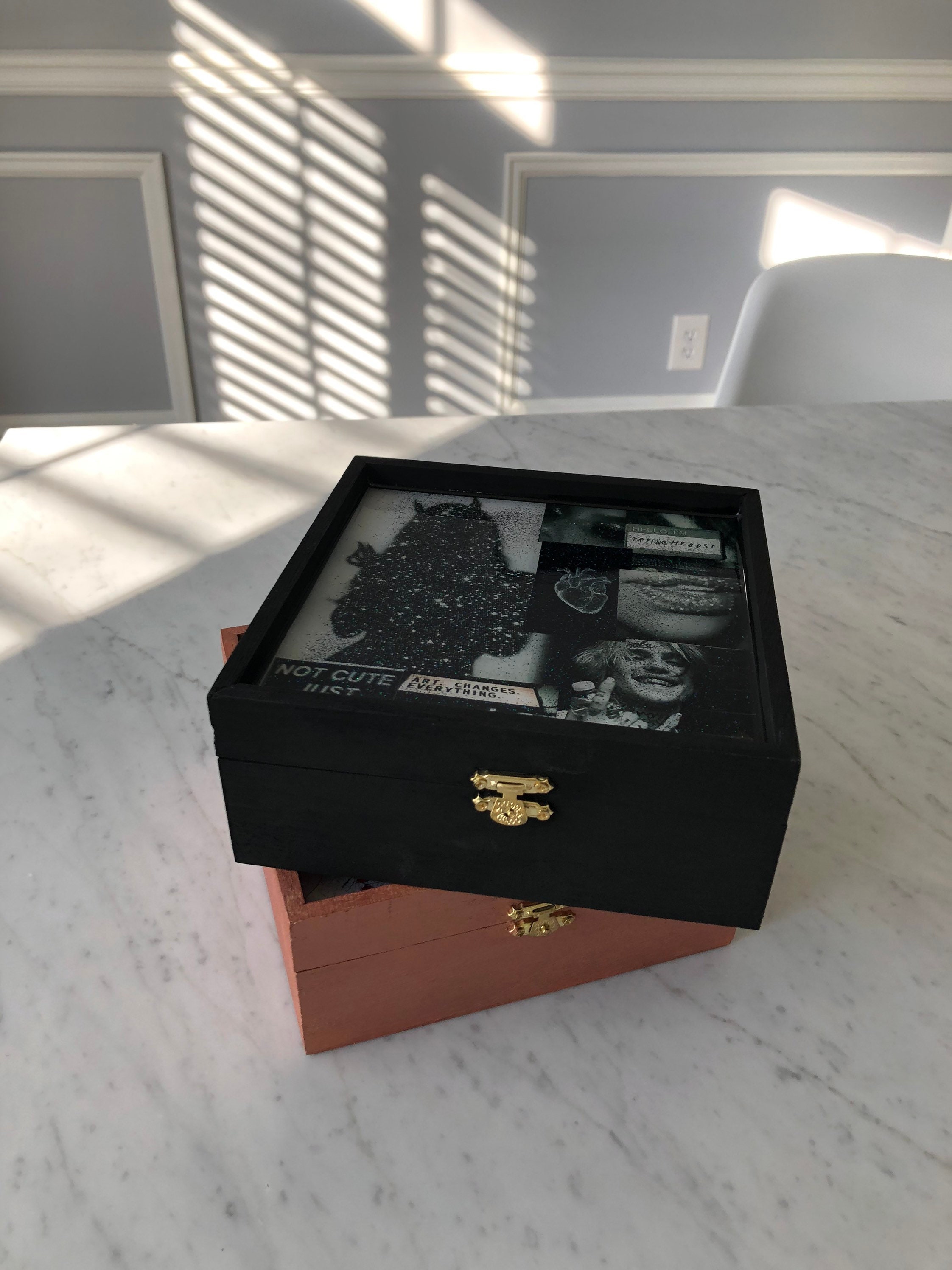 Customizable Aesthetic Keepsake Boxes Stash Boxes Memory Etsy